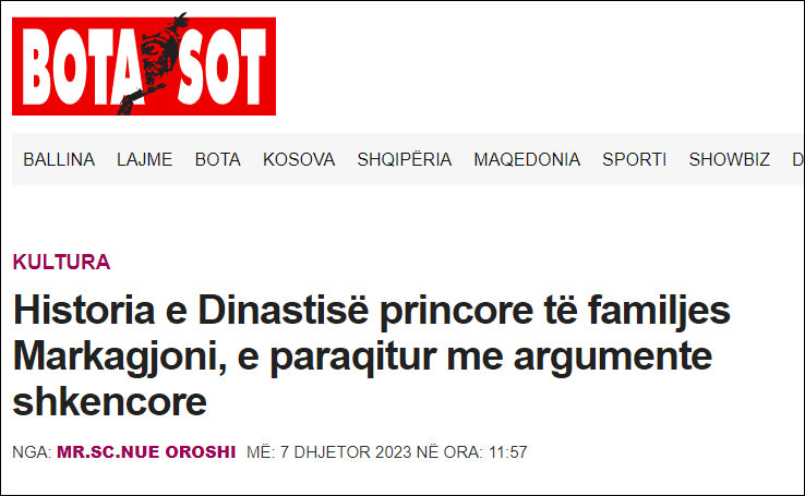 Kulla e Rezistencës nga MR.SC. Nue Oroshi | Familja e Kapidan Gjon Marka Gjonit
